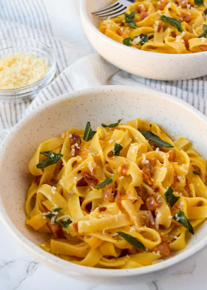 Butternut Squash Pasta with Pancetta - Fresh Apron