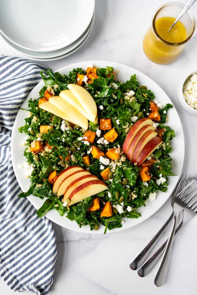 Fall Kale Salad with Sweet Potato - Fresh Apron