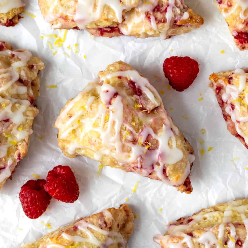 Raspberry Lemon Scones - Fresh Apron
