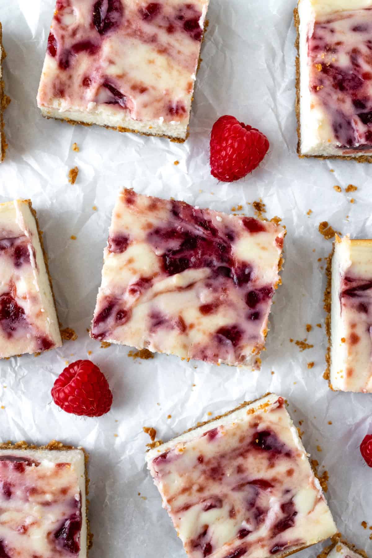 Raspberry Cheesecake Bars - Fresh Apron
